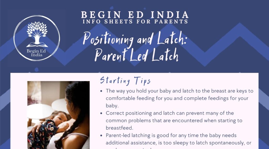 Lactation Info Sheets | Begin Ed India