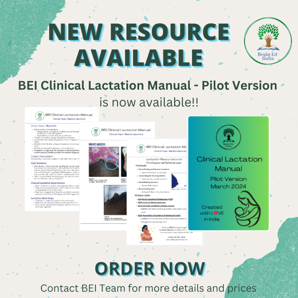 Clinical Lactation Manual for LPs | Begin Ed India